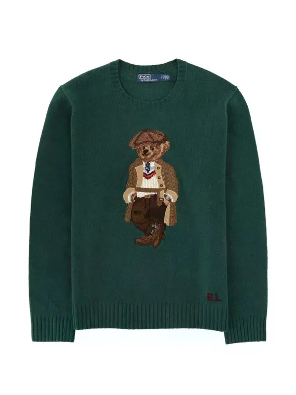Polo Ralph Lauren Embroidered Crew Neck Sweater - Green