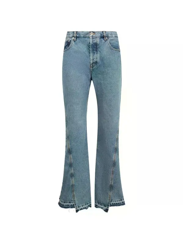 GALLERY DEPT. Belt-loops Wide Leg Jeans - Blue