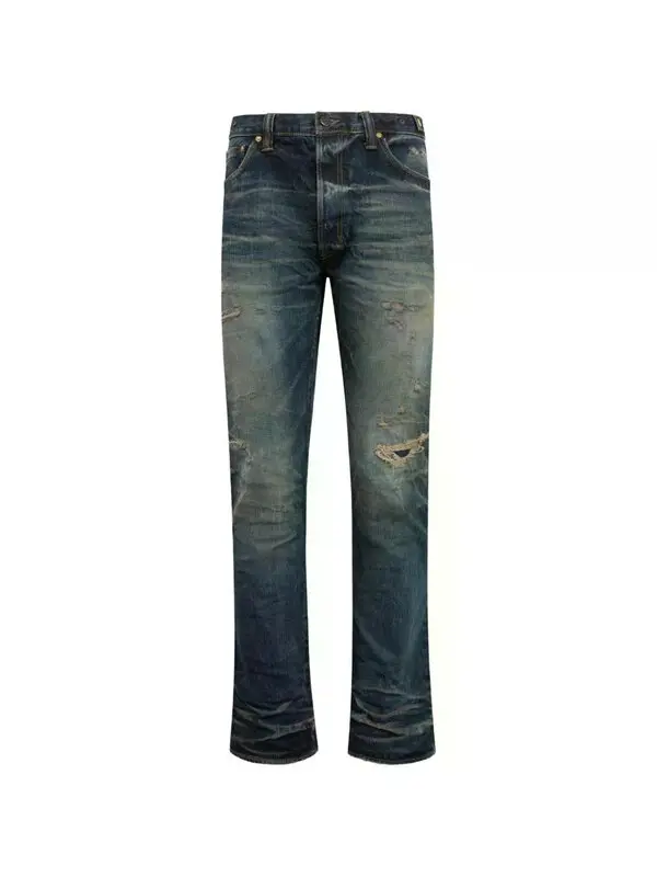Mastercraft Union Five-pocket Straight-leg Jeans - Blue