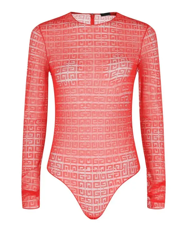 Givenchy 4g Lace Bodysuit - Vermilion