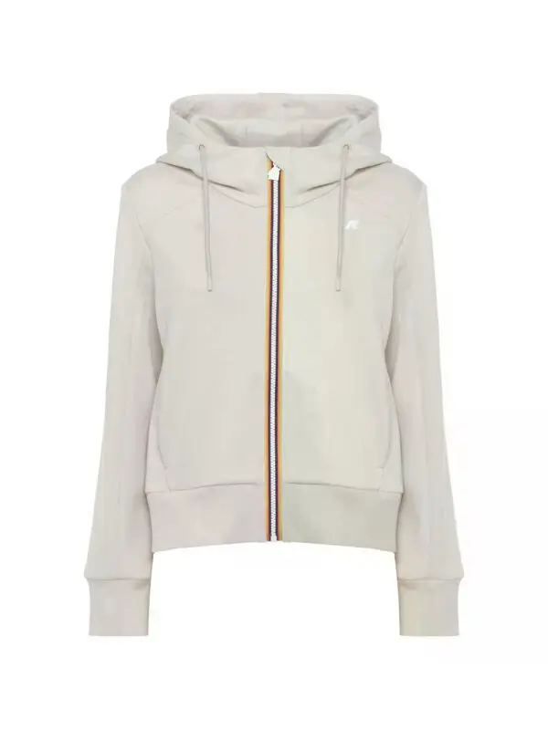 K-WAY Zip-fastening Hoodie - Neutrals