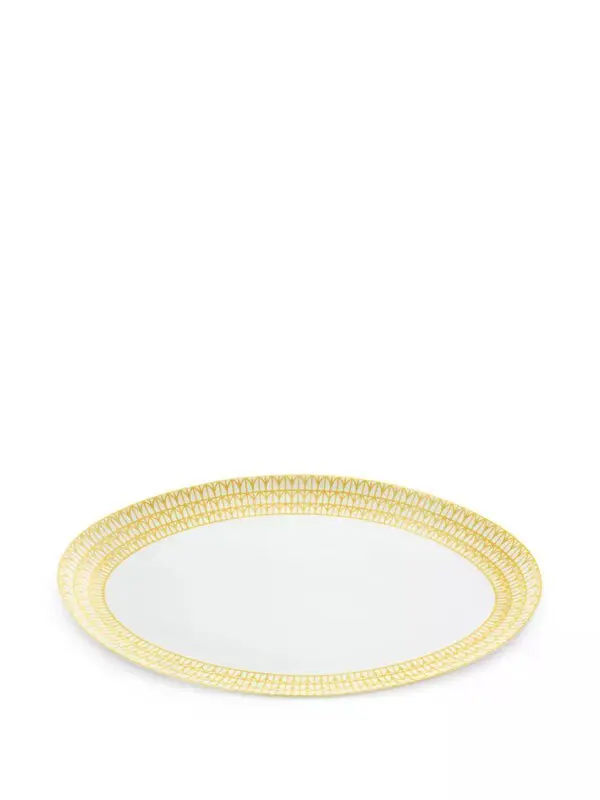 Christofle Riviera Oval Platter - White