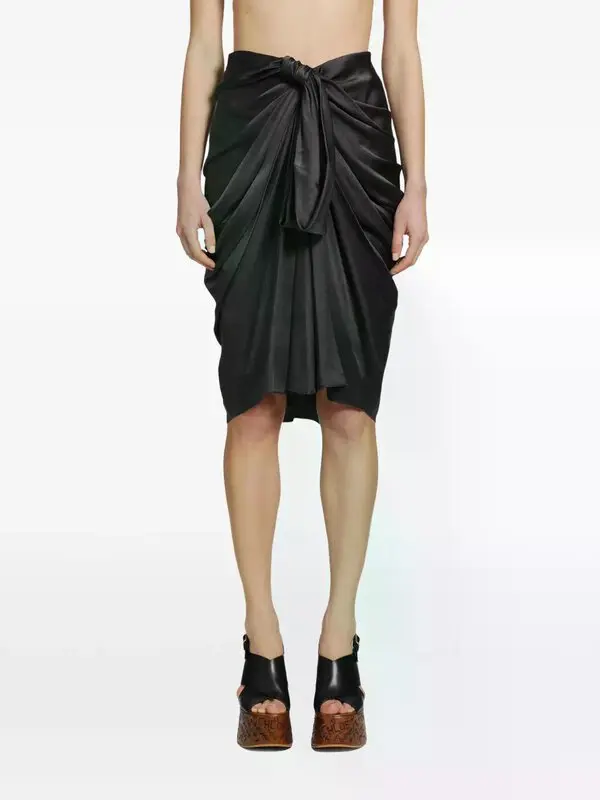 Chloé Knot Skirt - Grey