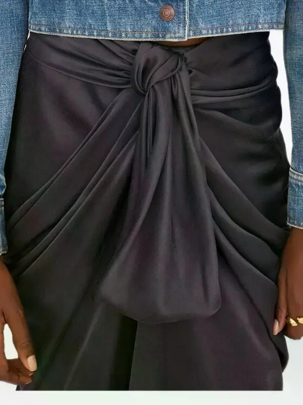 Chloé Knot Skirt - Grey