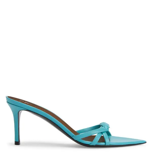GIUSEPPE ZANOTTI Intrigo Braid 70 Mules - Blue