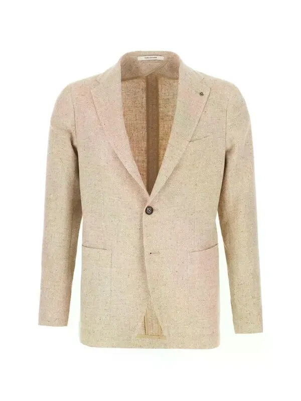 Tagliatore Herringbone Single-breasted Blazer - Neutrals
