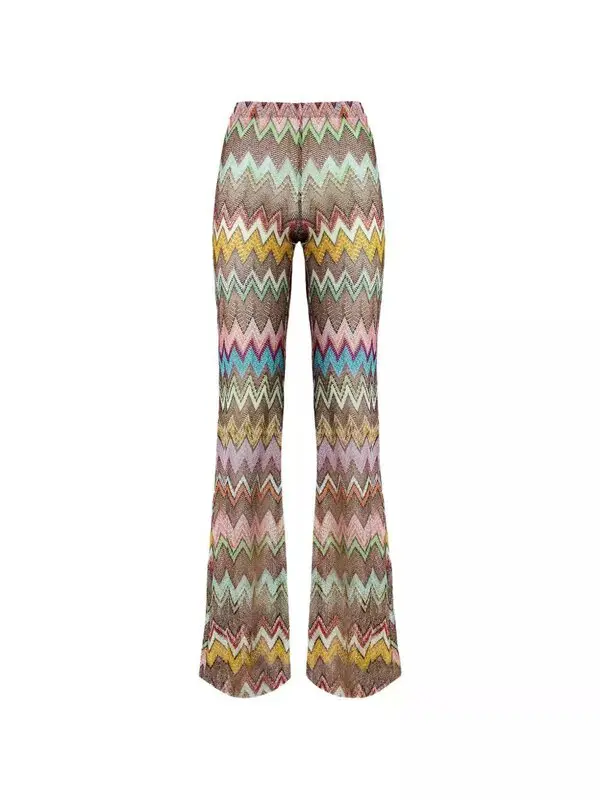 Missoni Zigzag Patterned Trousers - Black