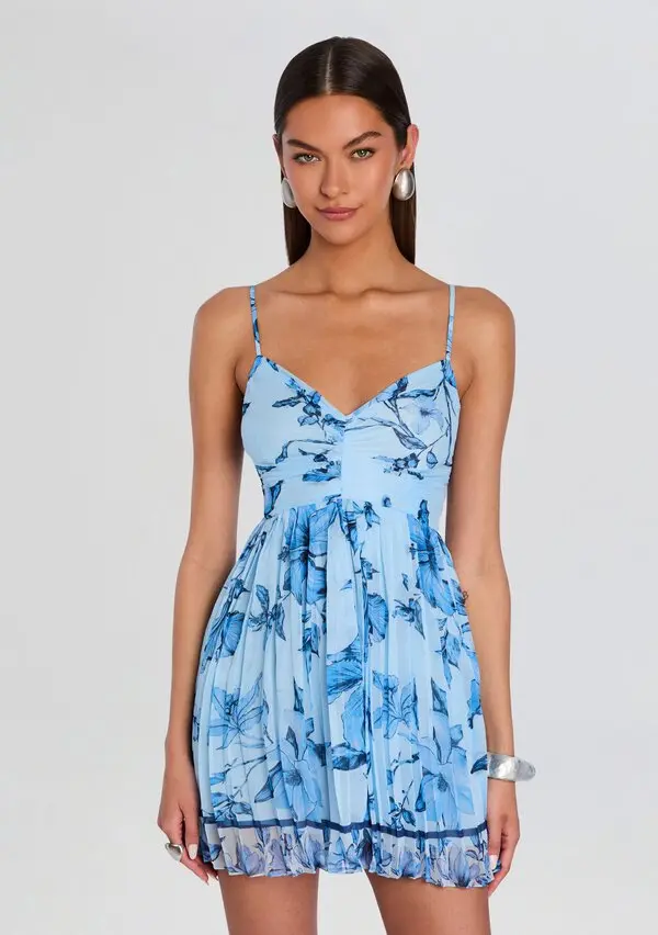 Rococo Sand Milo Pleated Mini Dress