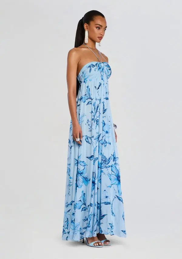 Rococo Sand Milo Strapless Flared Dress