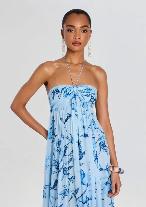 Rococo Sand Milo Strapless Flared Dress