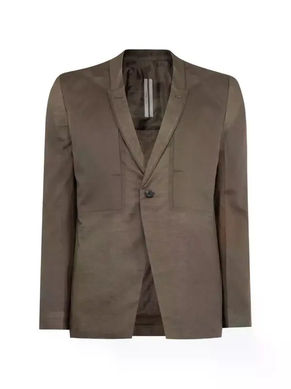 Rick Owens Fogpocket Soft Blazer - Brown