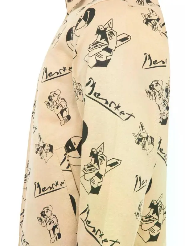 MARKET Smiley Cubism Patterned Jacket - Neutrals