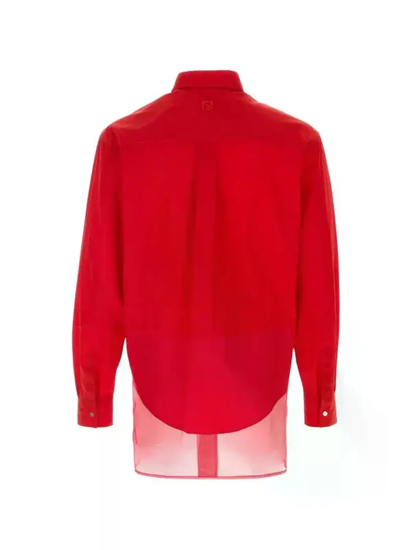 Fendi Fluid Organza Plain Shirt