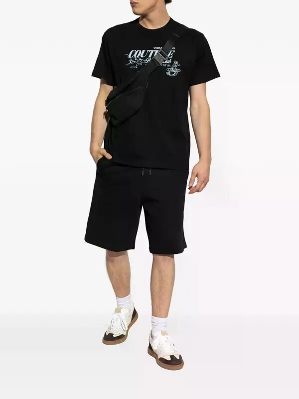 Versace Logo Drawstring Shorts