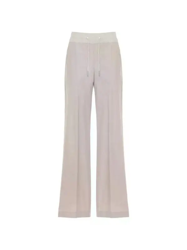 PANICALE Drawstring Wide-leg Trousers - Neutrals