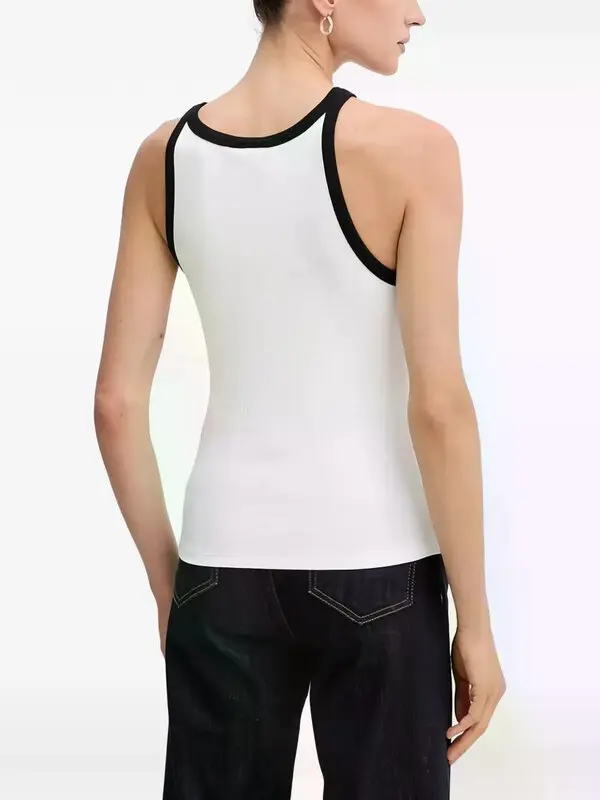 GESTUZ Contrast-trim Sleeveless Top