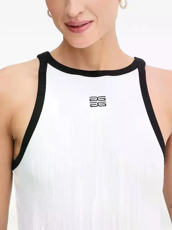 GESTUZ Contrast-trim Sleeveless Top