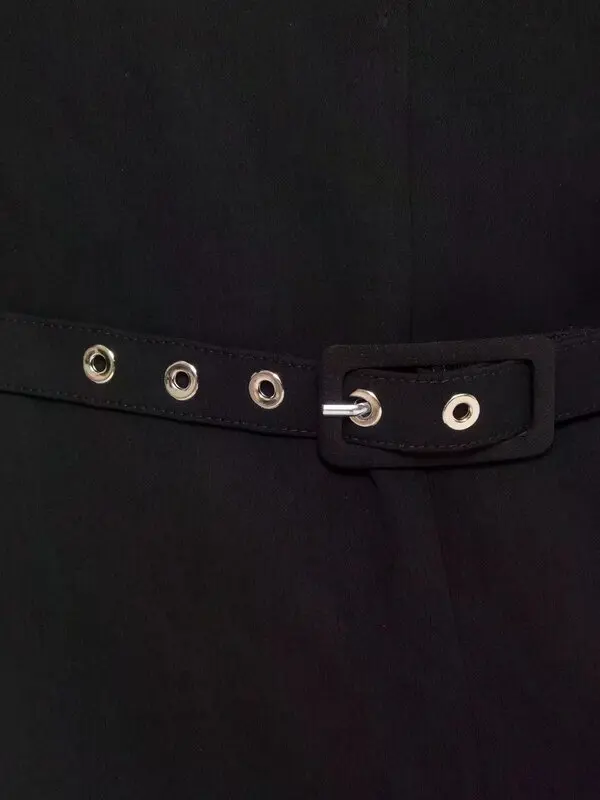 NISSA Belted V-neck Top