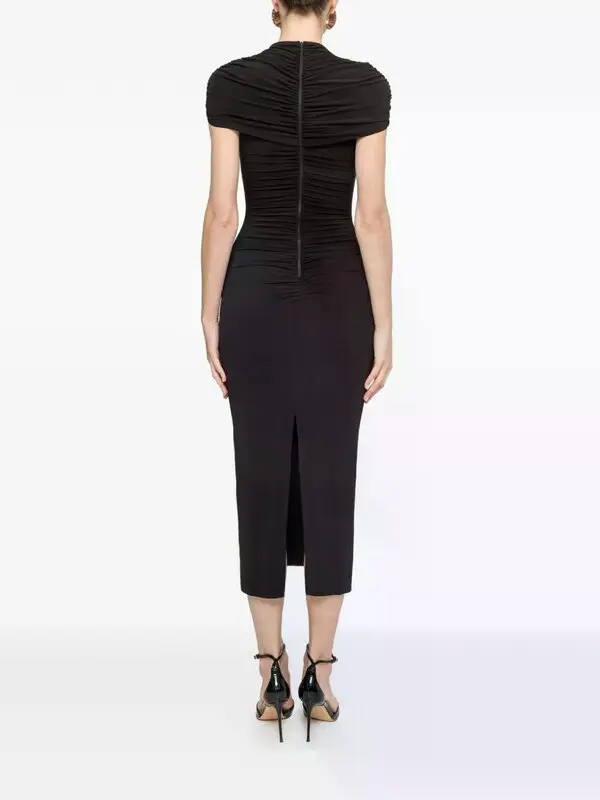 NISSA Ruched Midi Dress