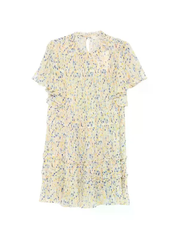 Ulla Johnson Rylan Floral Mini Dress - Neutrals