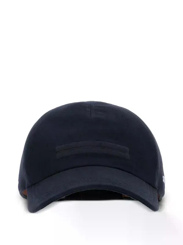 Zegna Logo Patch Cap - Blue
