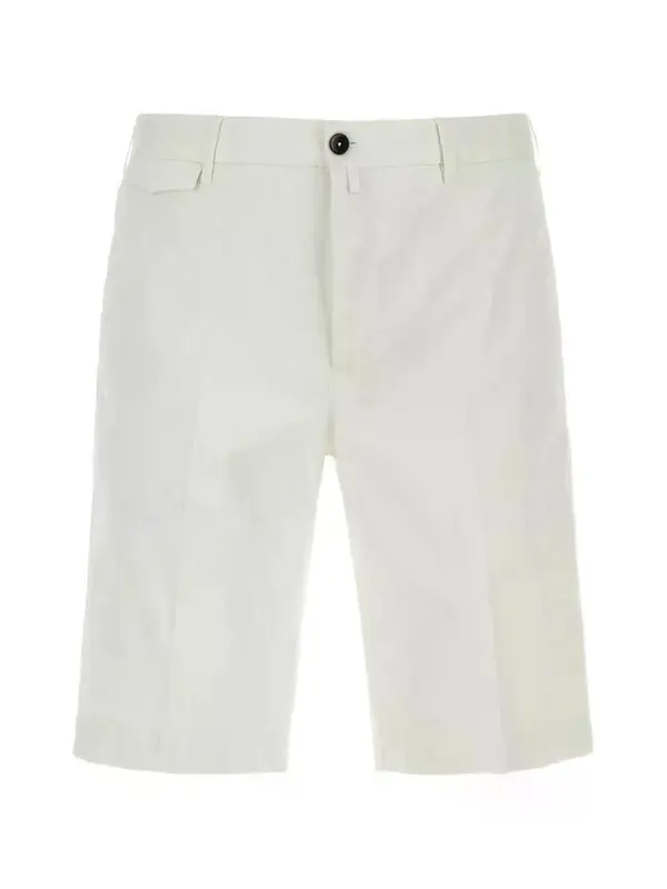 PT TORINO Pressed-crease Shorts - White