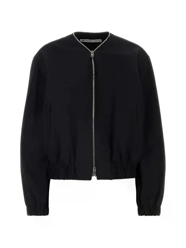 Alexander Wang Cotton Bomber Jacket - Black