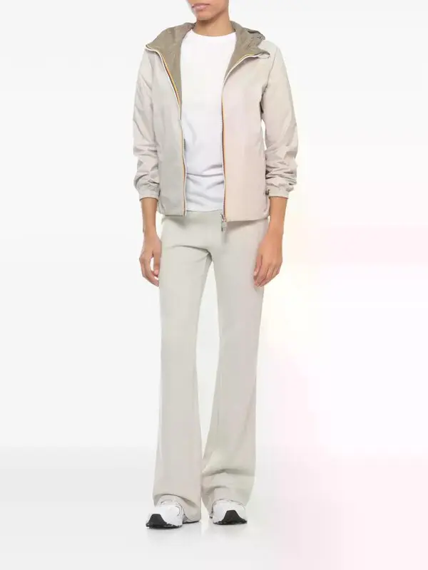 K-WAY Zip-up Reversible Hoodie Jacket - Neutrals