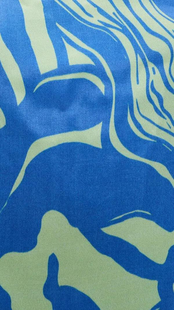 DIARRABLU Anais Strapless Abstract Print Top