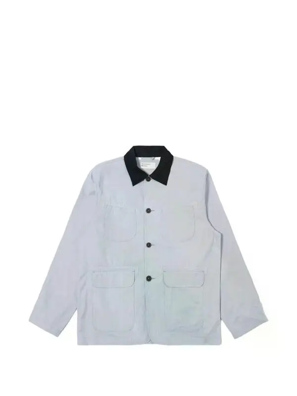 Universal Works Contrast Collar Shirt Jacket - Blue