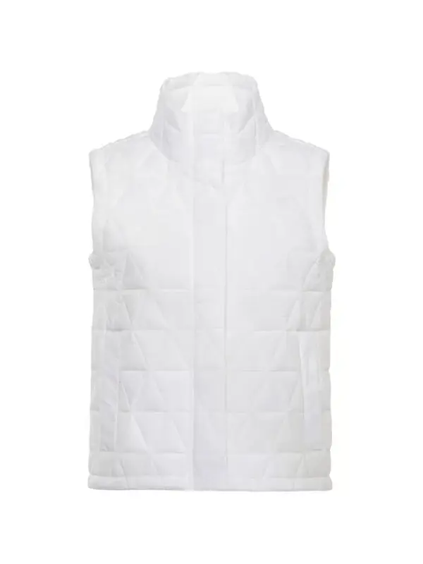 K-WAY Quilted Sleeveless Gilet - White