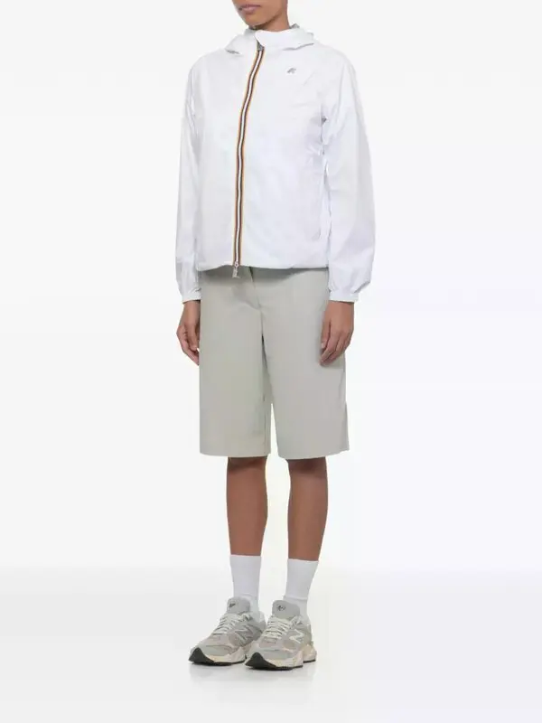 K-WAY Logo-detail Jacket - White