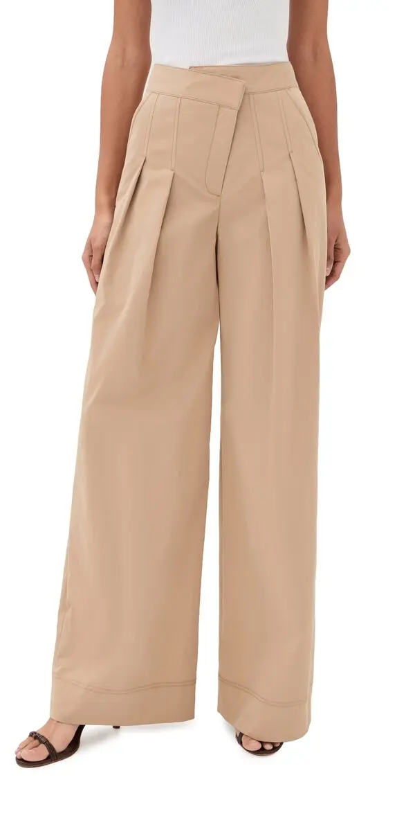Veronica Beard Heron Pants - Khaki