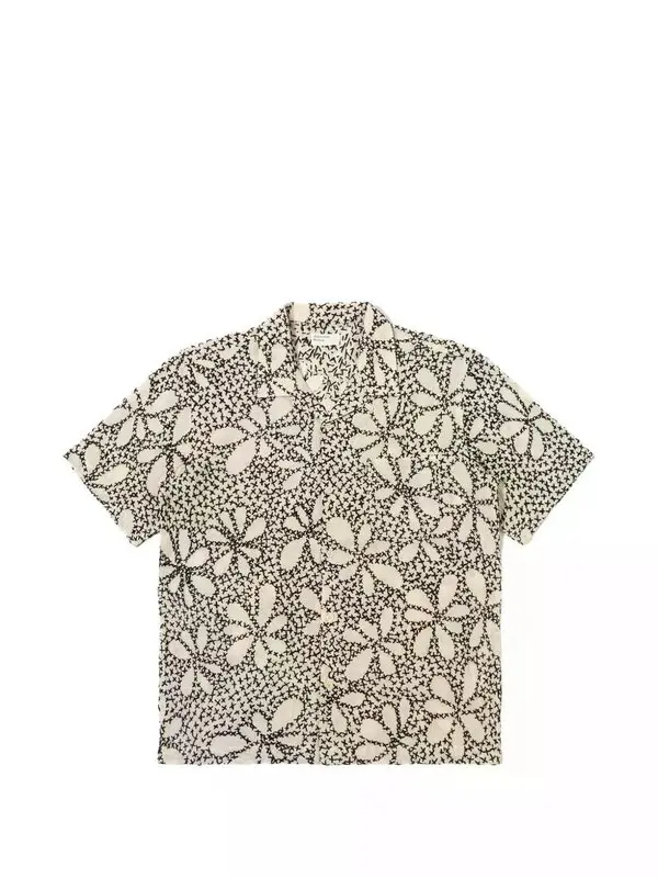 Universal Works Floral Short-sleeve Shirt - Neutrals