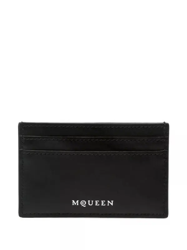 Alexander McQueen Leather Card Holder - Black