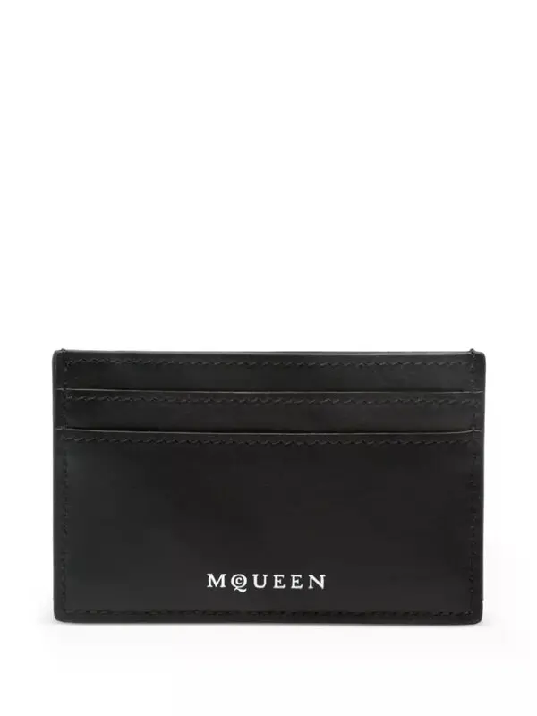 Alexander McQueen Leather Card Holder - Black