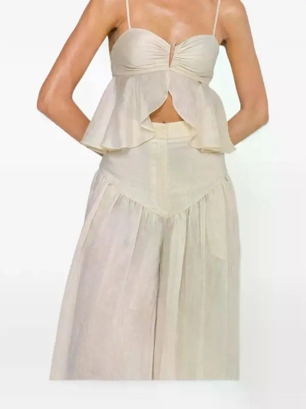 NISSA Balloon Fit Trousers - Neutrals