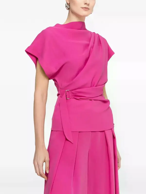 NISSA Draped Top - Pink