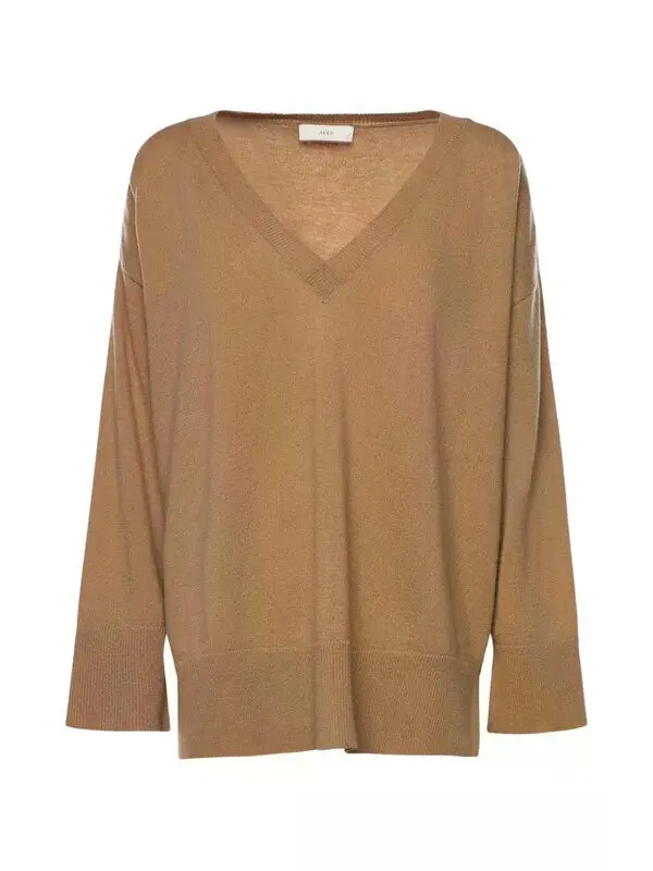 AKEP V-neck Sweater - Brown