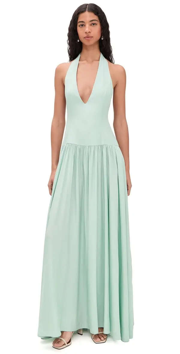 SHANI SHEMER Astrid Maxi Dress - Aqua Blue