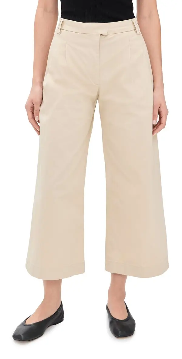 Joe's Jeans Pleated Culottes - Stone