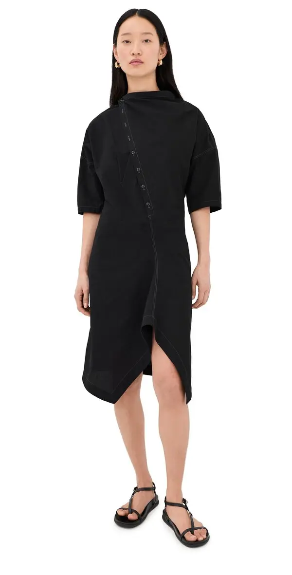 LEMAIRE Soft Collar Dress - Black
