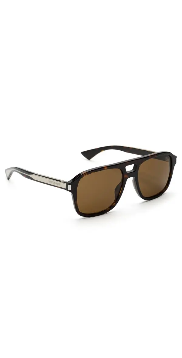 Saint Laurent 881 Sunglasses - Havana-crystal-brown