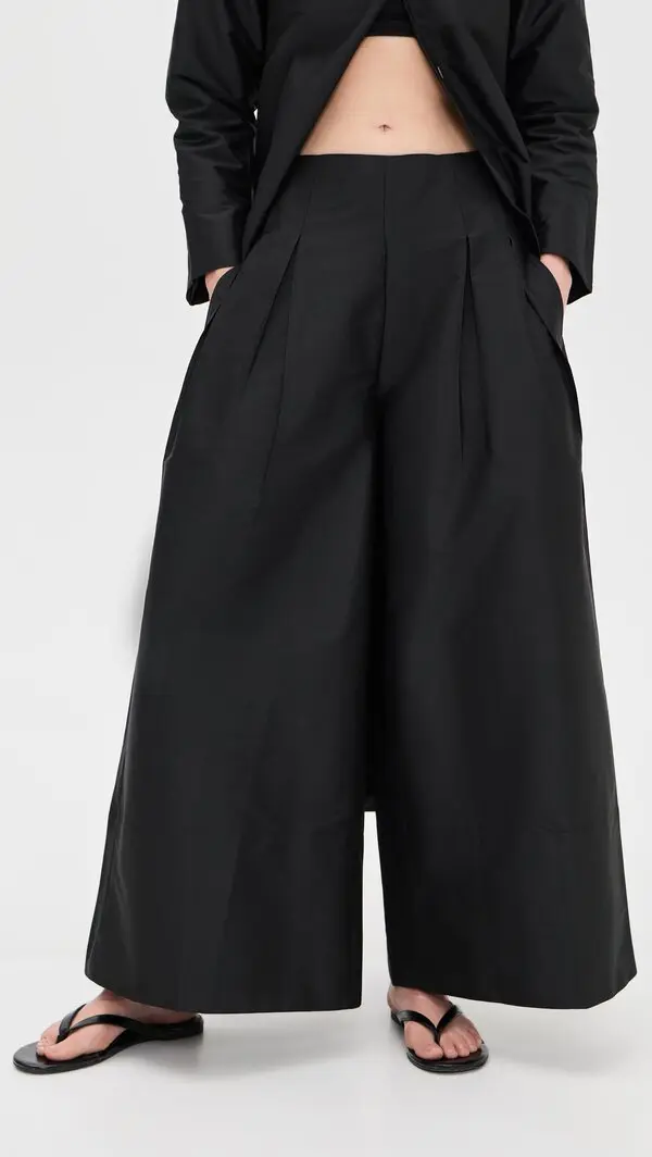 Chan Luu Techno Taffeta Trousers