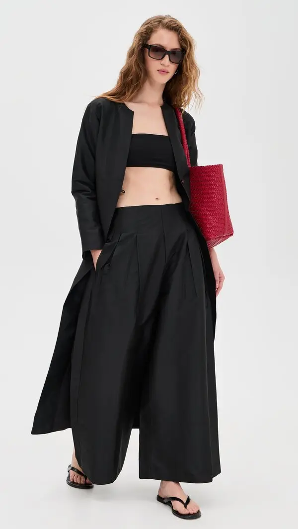 Chan Luu Techno Taffeta Trousers