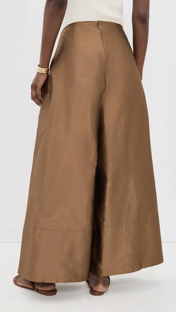 Chan Luu Techno Taffeta Trousers - Bronze
