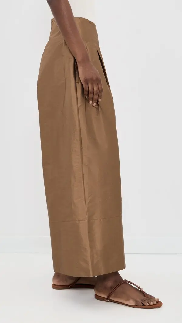 Chan Luu Techno Taffeta Trousers - Bronze