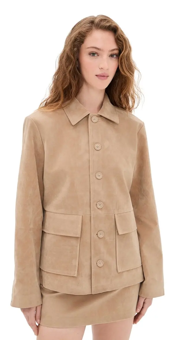 Joe's Jeans The Vegan Suede Chore Coat - Camel