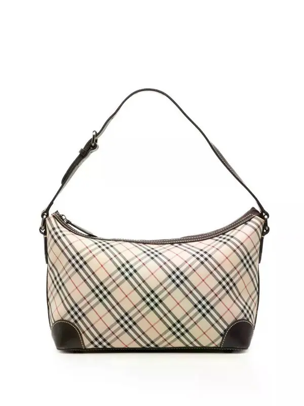 Burberry Nova Check Canvas Shoulder Bag - Neutrals