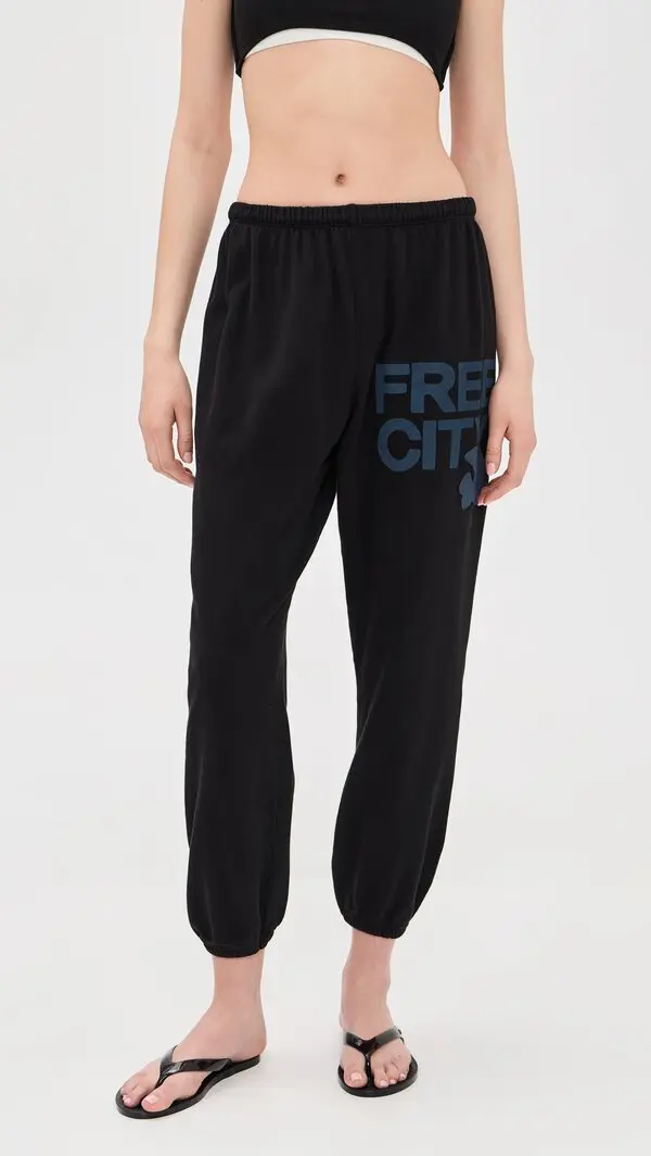 FREECITY Stretch French Terry Sweatpants - Moonshadow